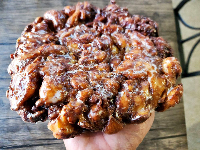 Behold the apple fritter—a glorious tangle of dough, apples, and glaze that makes you question why you'd ever eat anything else.