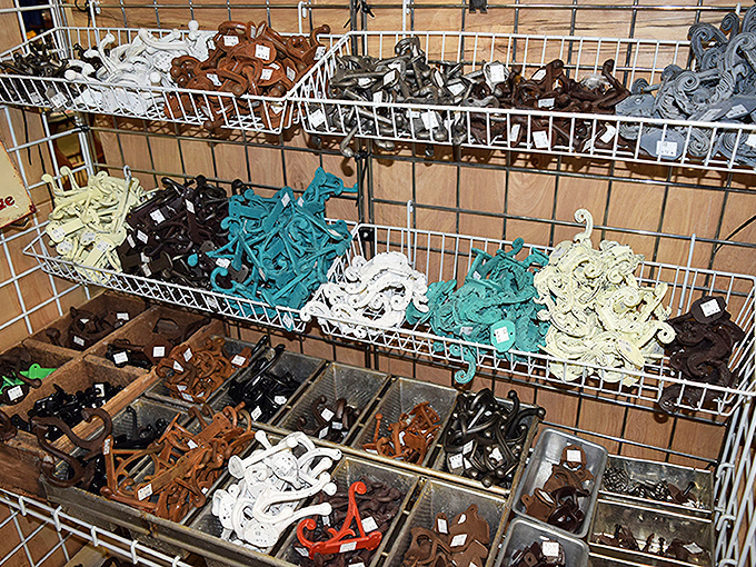 Hardware heaven for the DIY decorator. These hooks and handles aren't just functional&mdash;they're conversation pieces waiting to happen.