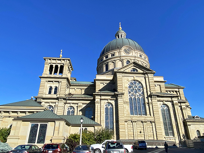 The Basilica of Saint Josaphat stands as Milwaukee's architectural prayer, its dome rivaling those in Rome but with parking that's actually manageable.