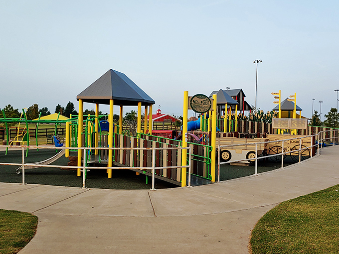 Wild Horse Park's playground isn't just equipment&mdash;it's an imagination launching pad where kids create adventures while parents enjoy the rarest of commodities: sitting down.