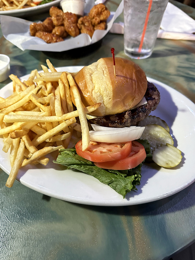 This isn't just a burger&mdash;it's half a pound of North Dakota heritage served on a bun with a side of crispy, golden validation.