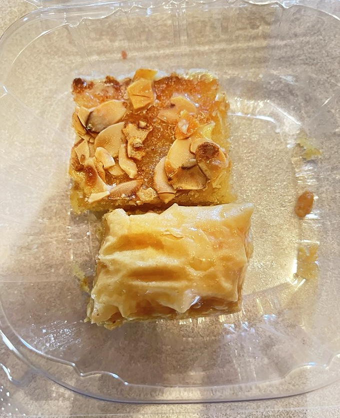 Baklava that glistens with honey and showcases toasted nuts&mdash;each bite delivers that satisfying crunch before melting into sweet, buttery bliss.