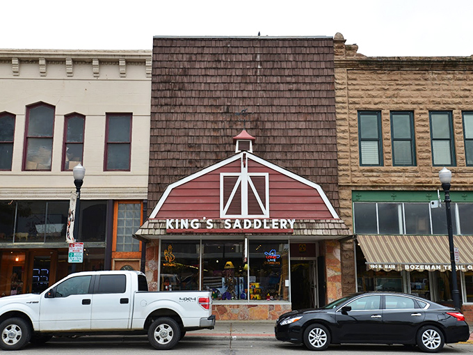 King's Saddlery's barn-red facade isn't just for show&mdash;inside awaits a leather-scented wonderland where the West isn't just remembered, it's still being made.