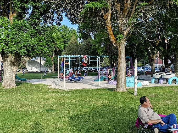 Small-town parks—where the swings still go high enough to give you that stomach-drop feeling and conversations happen face-to-face, not screen-to-screen.