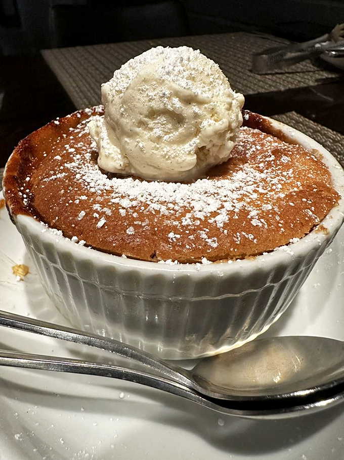 Not all heroes wear capes; some come in fluted ramekins with vanilla ice cream and powdered sugar.