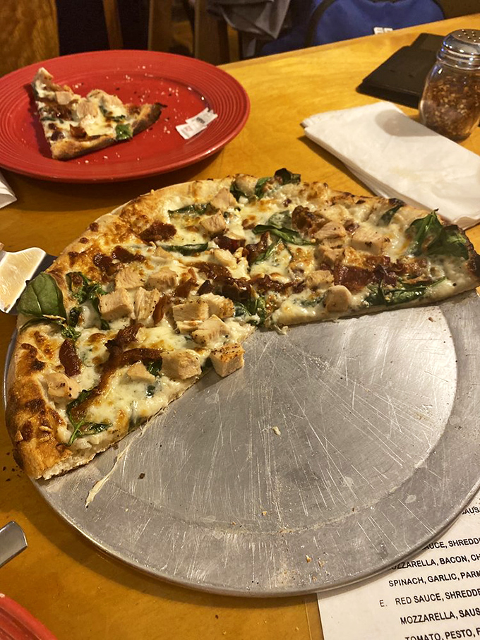 Pizza that doesn't try to be fancy is often the best kind&mdash;this chicken and spinach pie proves that simple ingredients done right create magic.