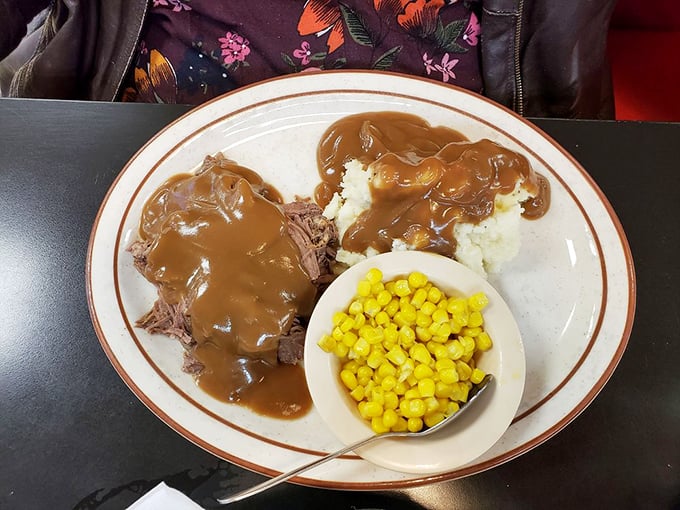 Pot roast that doesn't just fall apart&mdash;it surrenders completely, waving the white flag of gravy over a battlefield of mashed potatoes.