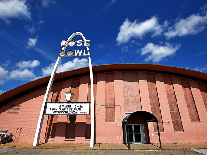 The Rose Bowl's mid-century charm and iconic sign transport you to an era when bowling alleys were community hubs and fashion statements.