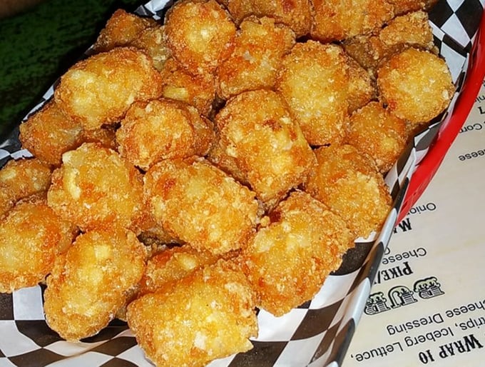 Golden-brown tater tots that crunch like your childhood memories but taste like your adult palate finally got a say in the matter.