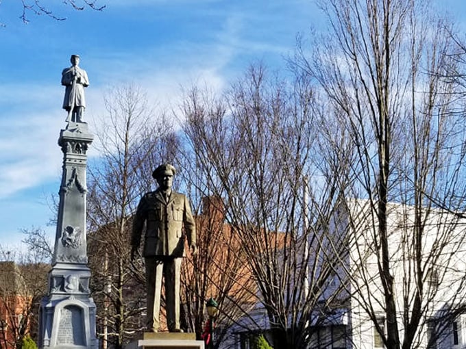 History stands tall in Carbondale's town square, where monuments honor those who shaped this affordable slice of Pennsylvania paradise.