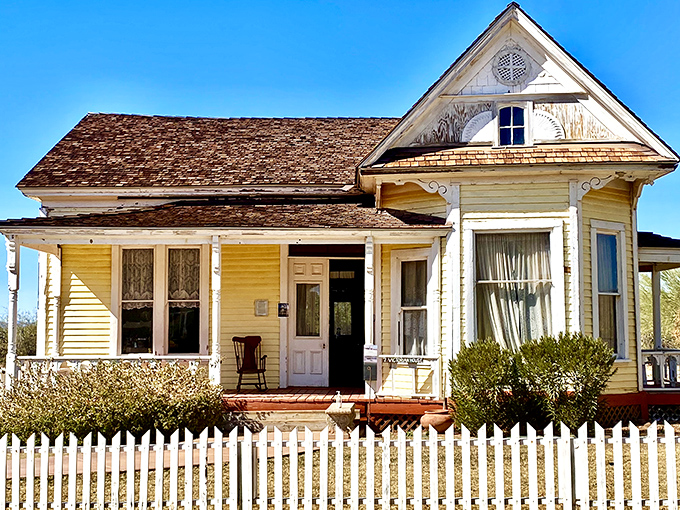 This Victorian beauty would have been the neighborhood showstopper in 1880s Arizona. The white picket fence wasn't just decorative&mdash;it was frontier status symbol!