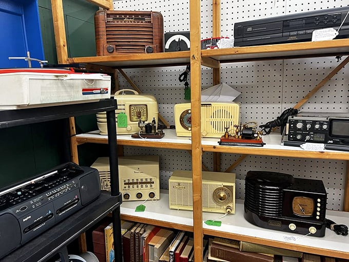 Vintage radios that once brought families together around FDR's fireside chats now wait for new homes. Before Spotify, these beauties were how we discovered music.