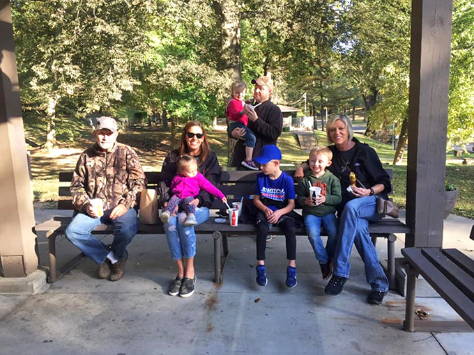Family memories in the making. These picnic tables have hosted everything from birthday cakes to heated Uno tournaments for generations of Kentuckians.