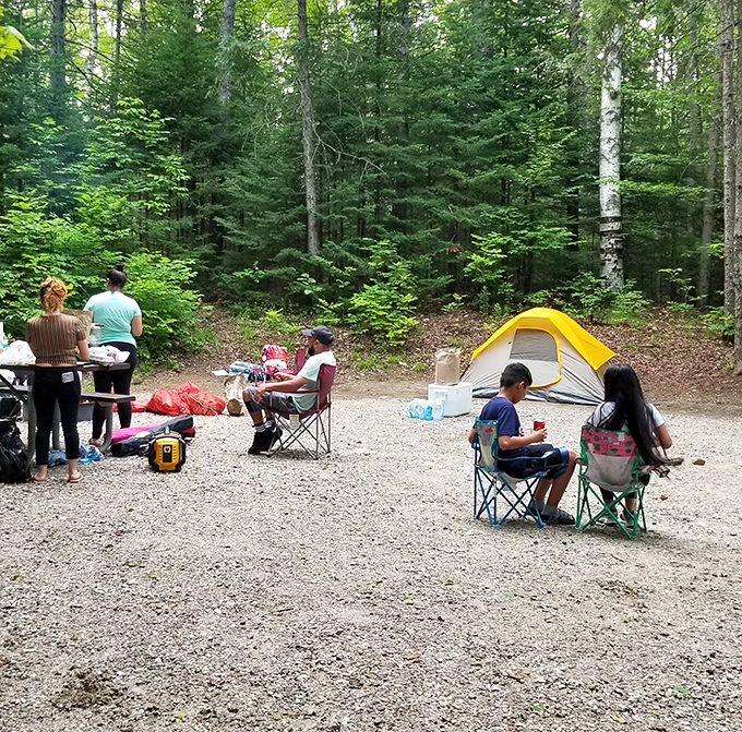 Family camping 101: Set up chairs, pretend you remember how to assemble that tent, and create memories that outlast mosquito bites.