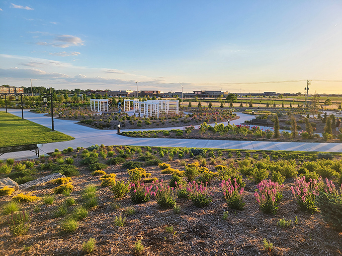 Yanney Heritage Park's manicured gardens and winding paths offer a slice of serenity where nature and thoughtful landscaping create perfect harmony.