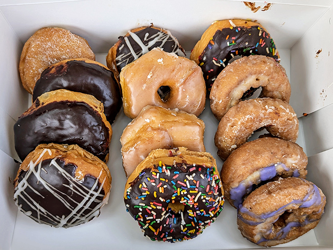 A dozen reasons to abandon your diet in one convenient box. These aren't just donuts&mdash;they're edible works of art with sprinkles.