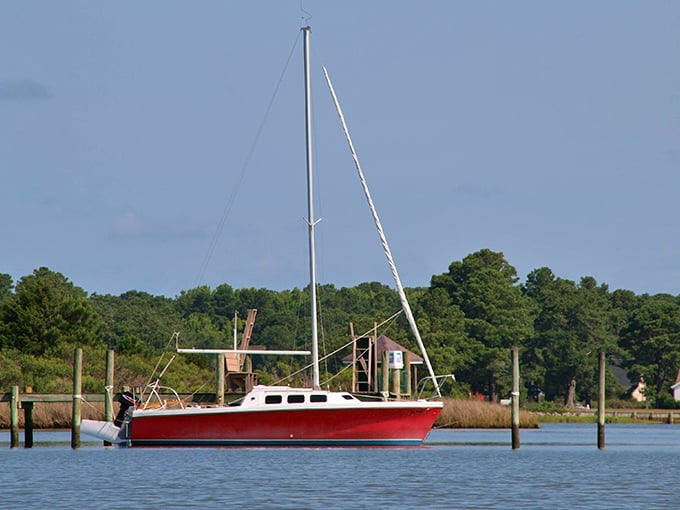This little red sailboat isn't just transportation &ndash; it's a lifestyle statement that says "my retirement plan includes more sunsets than spreadsheets."