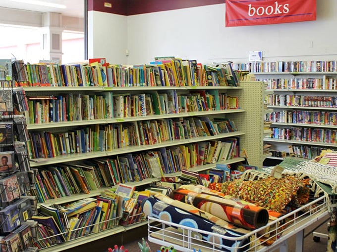 The book section: where bestsellers retire, textbooks find redemption, and that cookbook your aunt swore by might just be waiting for you.