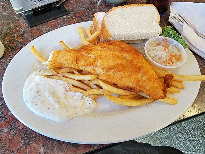 Golden-fried haddock that's bigger than the bread it comes with&mdash;a delicious reminder that Wisconsin doesn't do anything halfway, especially fish.