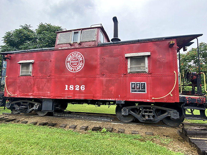 This vintage Western Maryland Railway caboose isn't just a photo op &ndash; it's a bright red reminder of the railroad heritage that helped build this community.