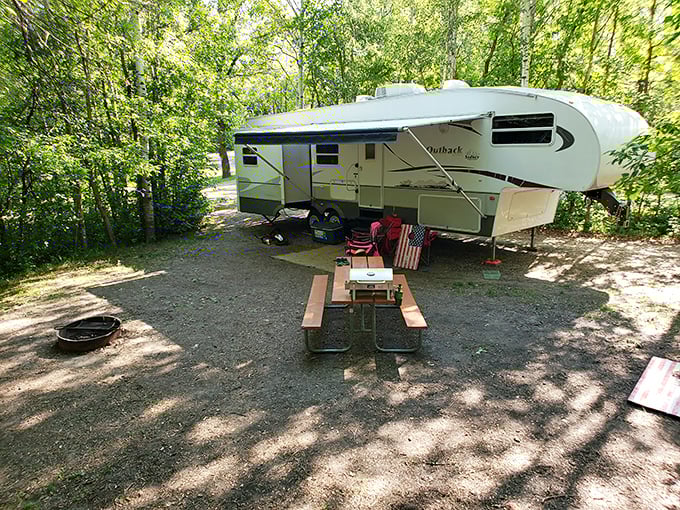 RV camping done right—where "roughing it" means having your entire home with you, just with better views and fresher air.