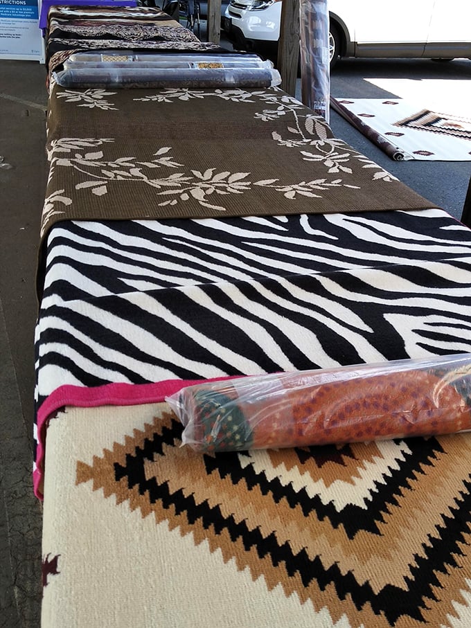 Pattern paradise! These rugs tell stories of homes past and future, from sophisticated florals to wild zebra prints that scream "conversation starter."