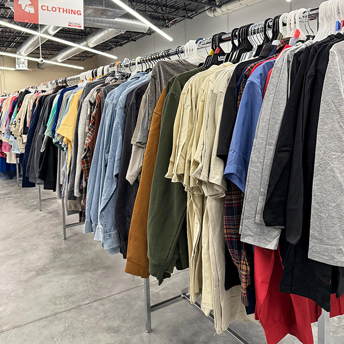 Fashion's democracy in action&mdash;designer labels hanging alongside everyday basics, all waiting for their second chance at a first impression.