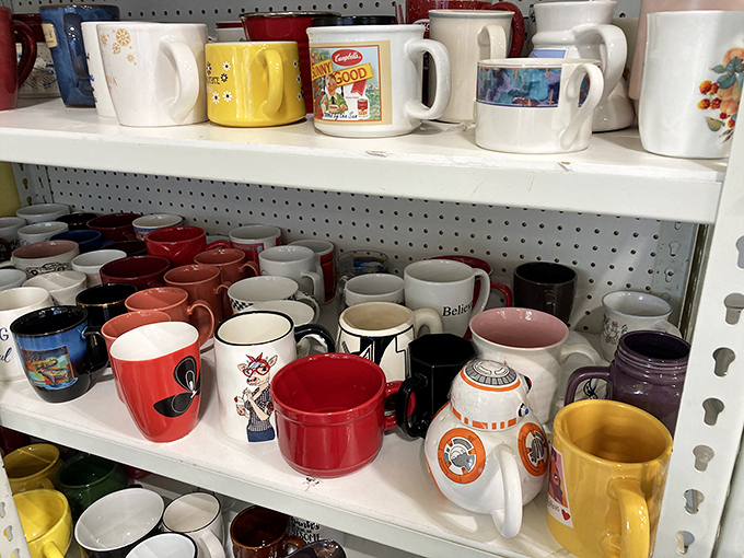 Mug collectors, beware! You'll enter planning to buy one quirky coffee vessel and leave with an entire mismatched set.