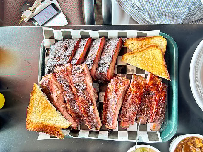 These ribs don't just fall off the bone&mdash;they make a compelling argument for moving to Tulsa. The perfect smoke ring tells the whole story.