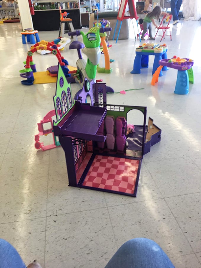 Childhood dreams at deep discount prices. That purple dollhouse might have cost someone's parent a fortune once&mdash;now it's your grandkid's next adventure.