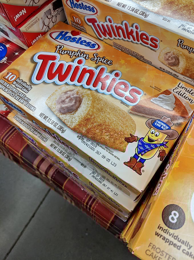 Pumpkin Spice Twinkies: proof that even snack cake icons can embrace seasonal trends. The culinary equivalent of your uncle trying to be hip.