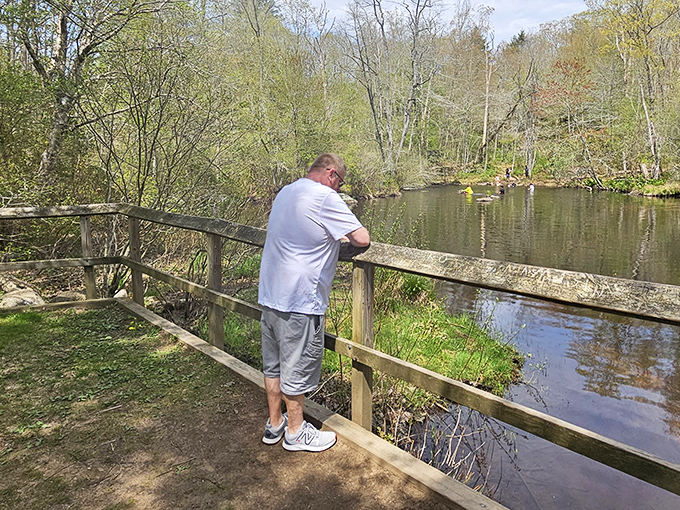 Contemplative moments by the water's edge &ndash; where fishing meets philosophy and cell service conveniently disappears.