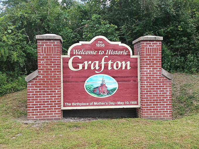 "The Birthplace of Mother's Day" proclaims Grafton's welcome sign&mdash;because nothing says "affordable living" like a town that invented a holiday about appreciation.