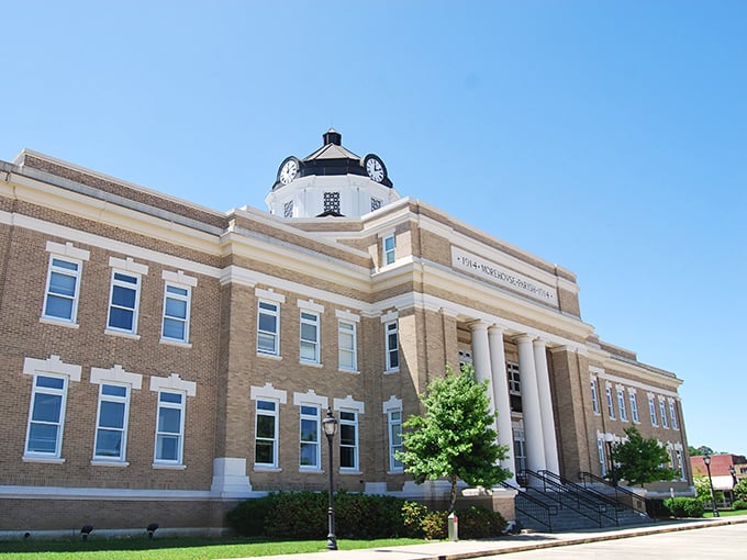 Bastrop's courthouse stands as the town's crown jewel, where justice is served with a side of architectural splendor.