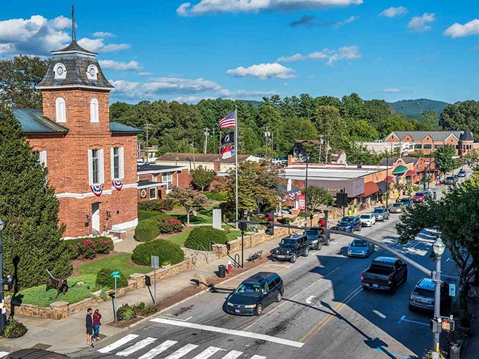 Brevard's downtown looks like it was plucked from a storybook&mdash;complete with those famous white squirrels hiding somewhere among the trees!