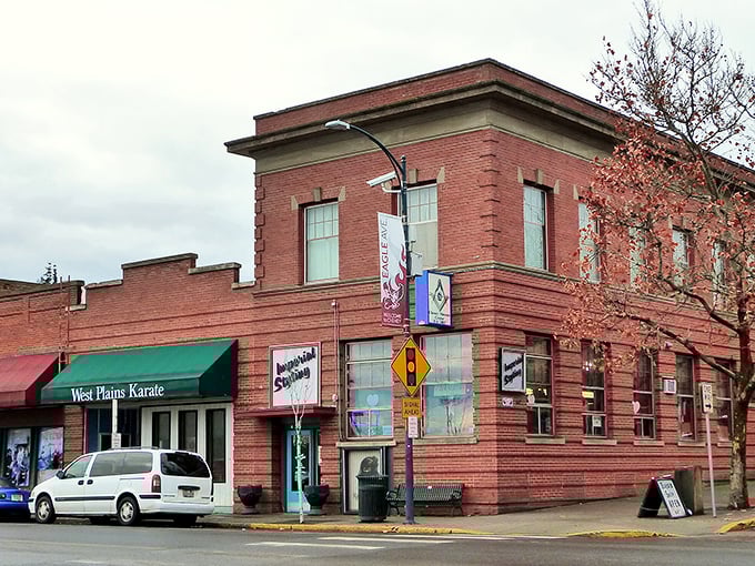 Cheney's brick storefronts have witnessed generations of students and locals creating community together.