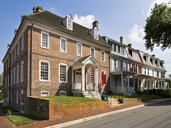 Chestertown's colonial buildings stand proud along tree-lined streets, offering a glimpse into America's early days.