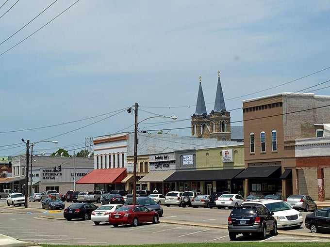 Cullman's historic buildings stand shoulder-to-shoulder, creating a streetscape that feels both timeless and alive. German heritage shows in the architecture.