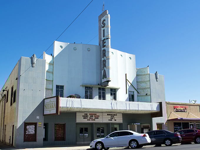 The historic Sierra Theatre in Delano offers small-town entertainment without the big-city ticket prices.