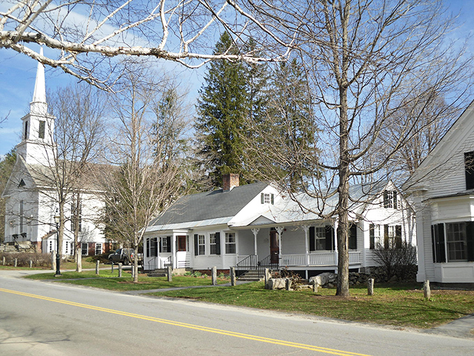 Grafton's pristine white buildings against the backdrop of Vermont's rolling hills create a scene too perfect for a postcard.
