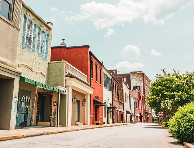 Sunlight dances on Greenwood's brick facades, creating a warm welcome for retirees seeking affordable small-city living.