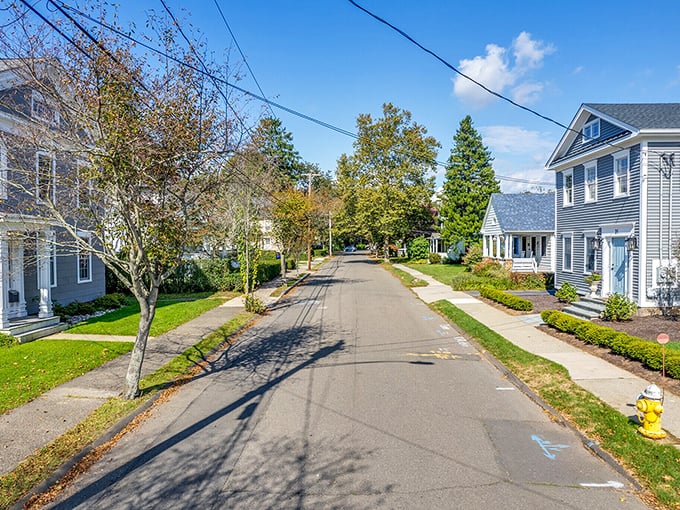 Tree-lined streets and classic New England homes &ndash; Guilford's residential neighborhoods are like walking through a Norman Rockwell painting come to life.