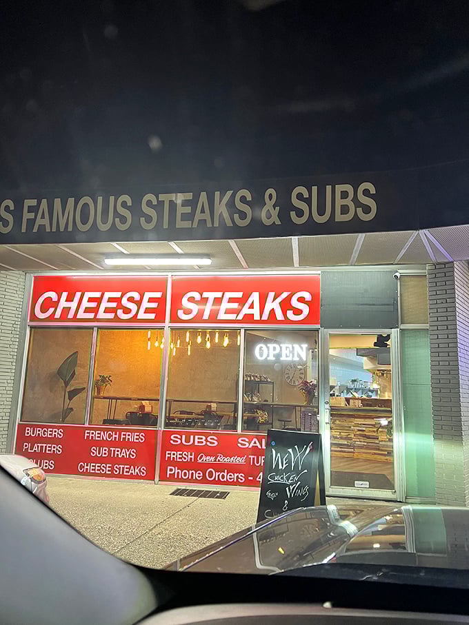 Late-night cheesesteak cravings meet their match at Mike's, where the glowing "OPEN" sign is Delaware's version of the North Star.