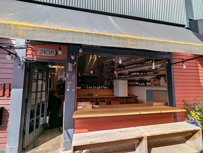 My Friend Derek's storefront window doubles as a portal to pizza paradise&mdash;simple, inviting, and refreshingly unpretentious.