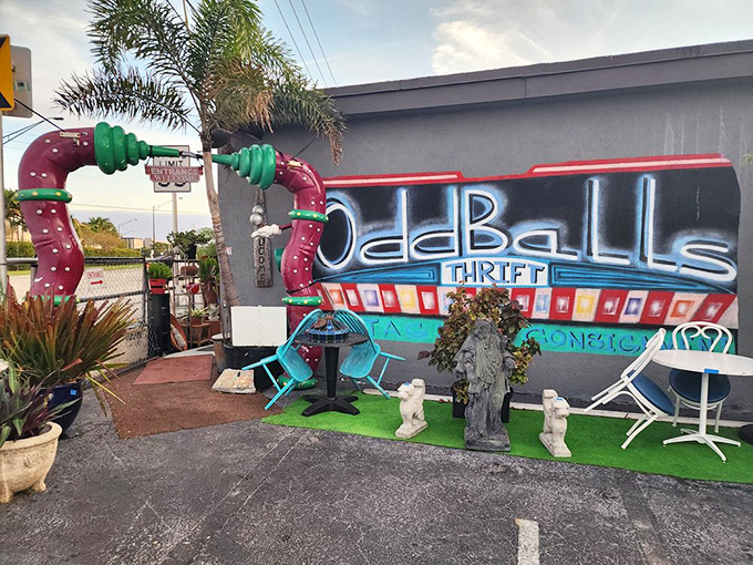 OddBalls brings the funk with that whimsical entrance – Dr. Seuss meets thrift store in the best possible way!