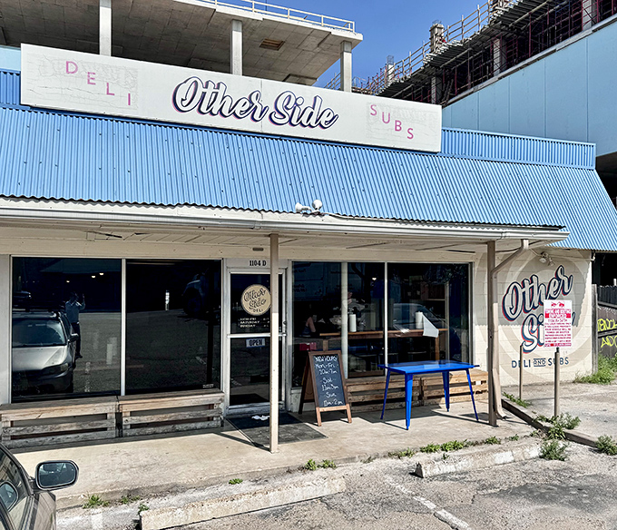 Otherside Deli's blue-roofed simplicity hides pastrami perfection that would make a New Yorker weep with joy.