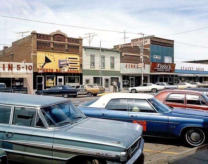 Redfield's Main Street might look like a blast from the past, but those vintage storefronts house modern-day bargains for savvy retirees.