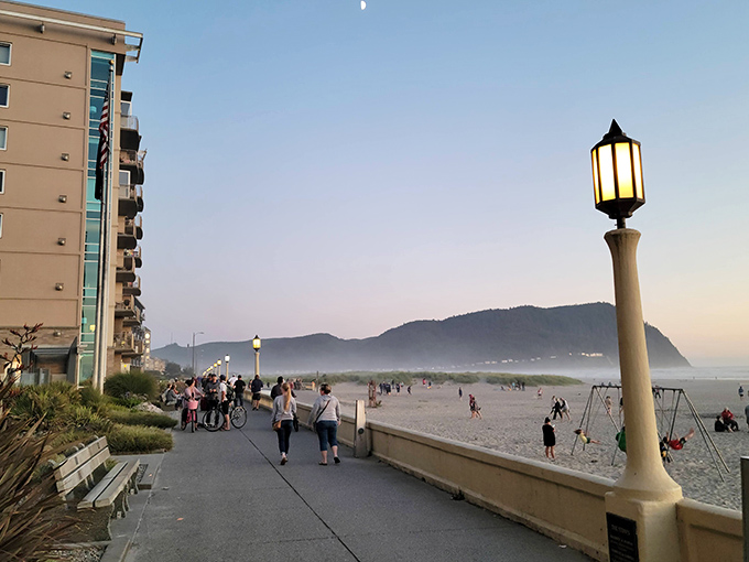 Seaside's famous Promenade invites daily strolls where the people-watching is as endless as the horizon.