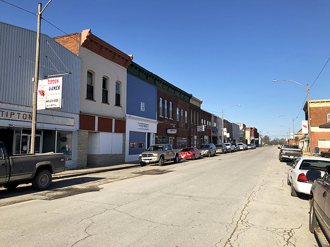 Tipton's main street offers a parade of classic Americana, where local businesses have weathered decades of economic storms.