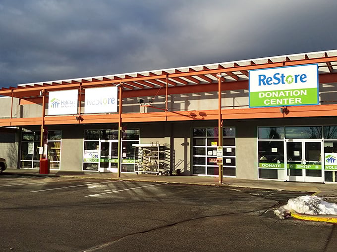 Modern design meets vintage treasures! Treasure Valley's ReStore combines contemporary architecture with timeless bargain hunting joy.